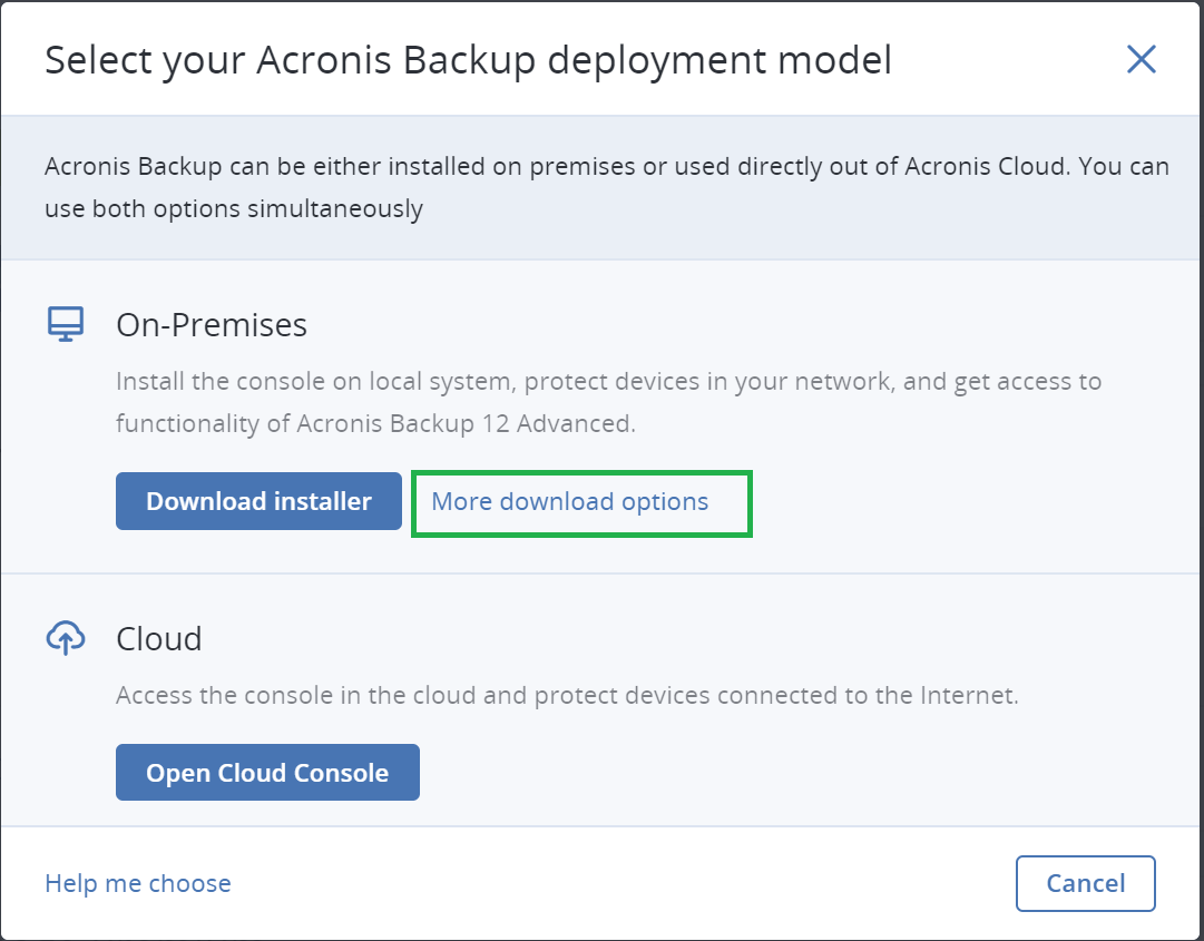4828: How to download Acronis bootable media ISO