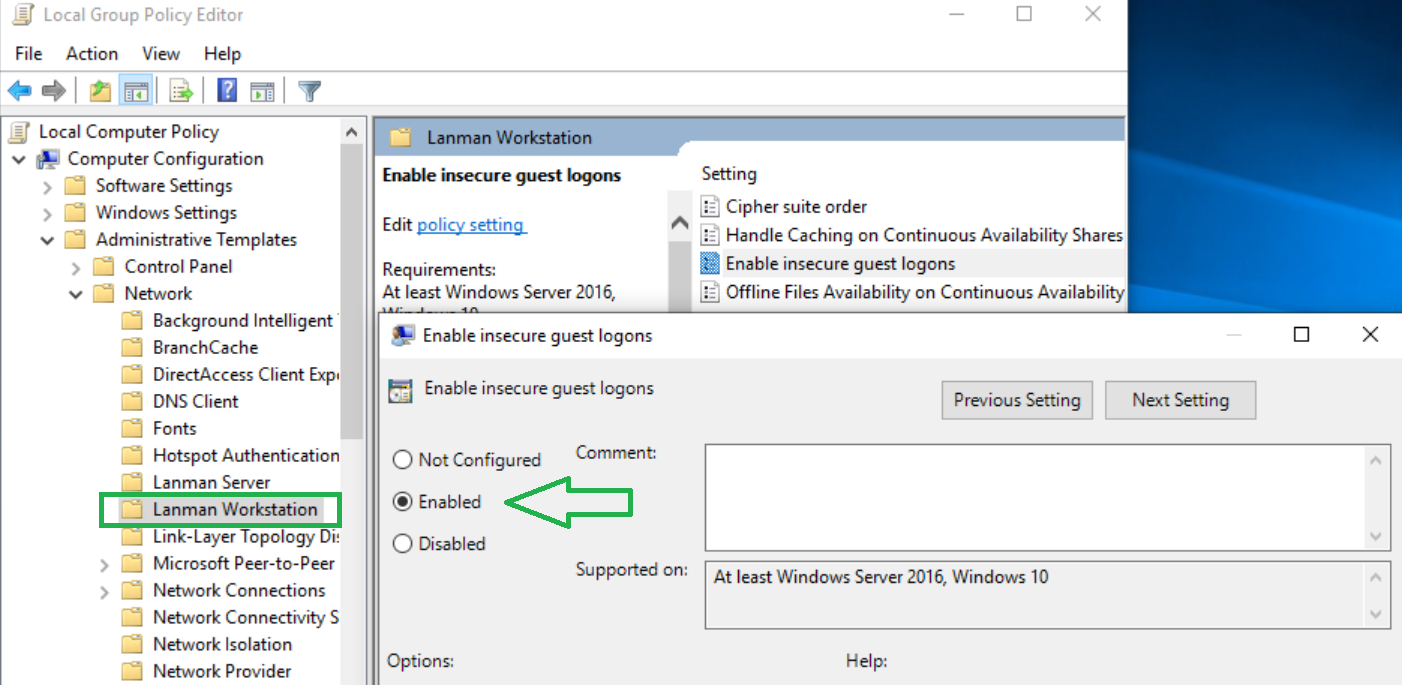 Backup Fails With Unauthenticated guest access is blocked by your ...