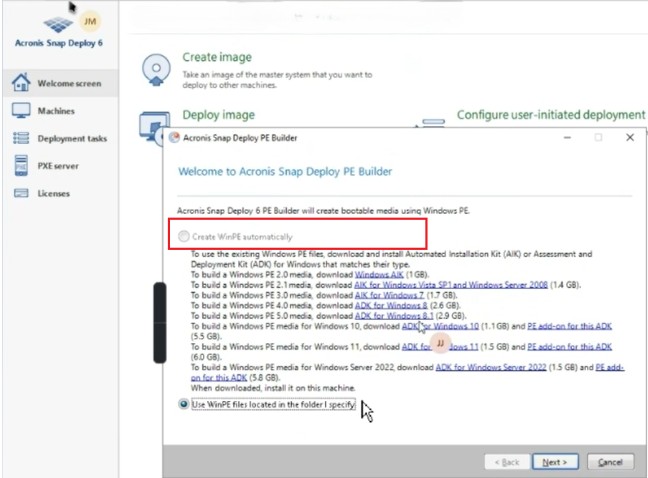 Acronis Snap Deploy 6: Unable to create bootable media after installing ...