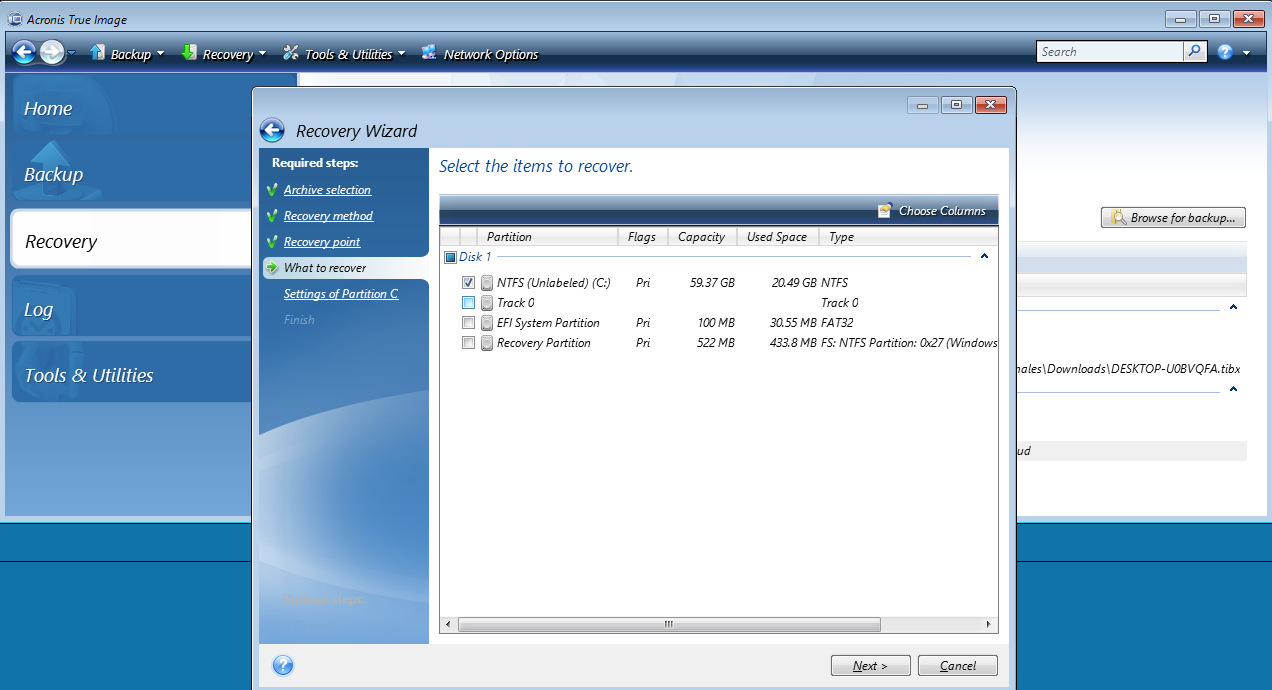 Acronis True Image: Windows fails to boot after restoring MBR backup to ...