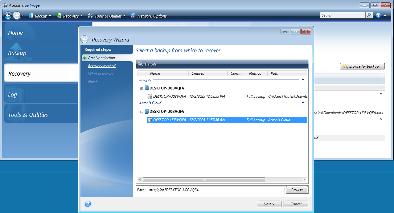 Acronis True Image: Windows fails to boot after restoring MBR backup to ...