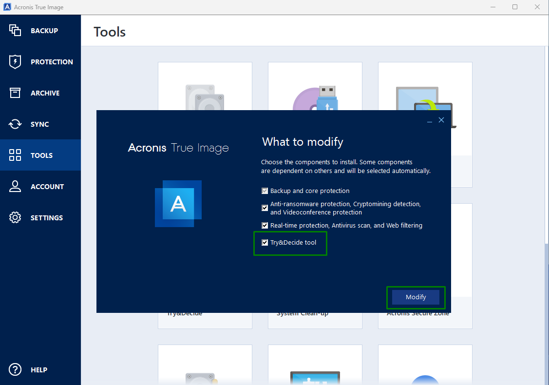 Acronis Support Portal