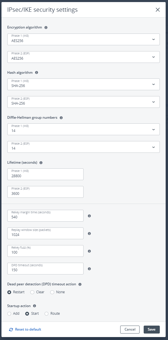 73156: Acronis Disaster Recovery Cloud: How to configure Acronis IPSec ...