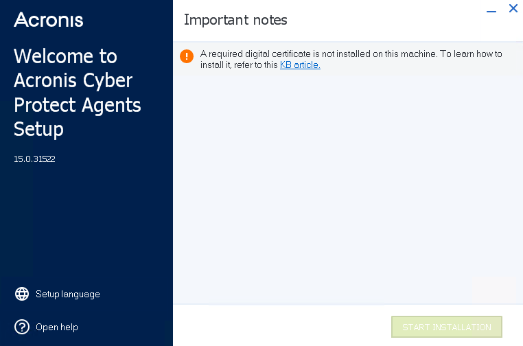 71813: Acronis Cyber Protect: How to Fix "Certificates Not Installed ...