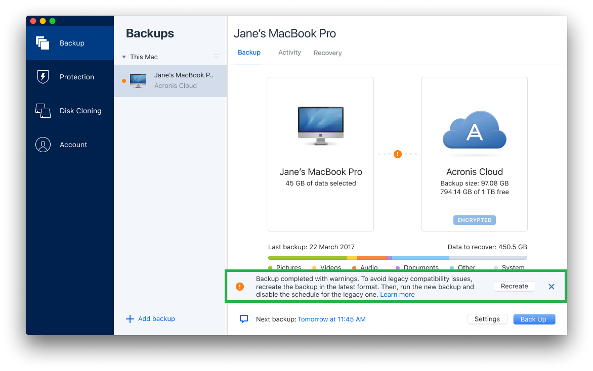 73032: Acronis True Image: Switching from TIB (Archive2) to TIBX ...