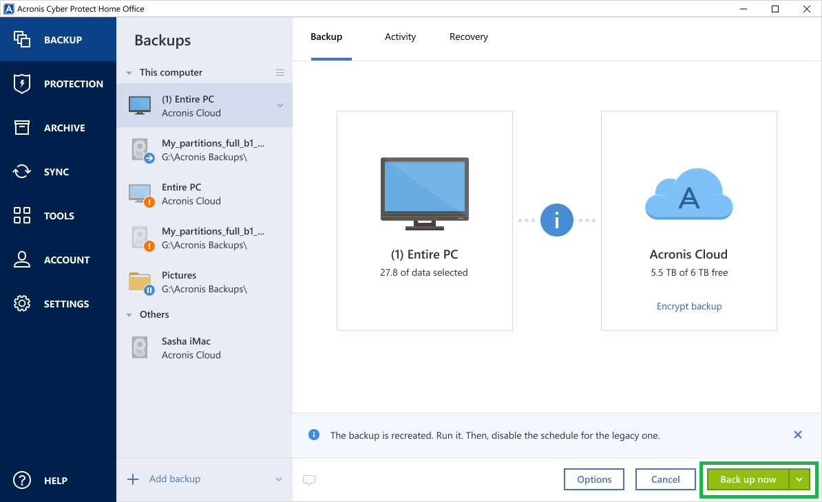 73032: Acronis True Image: Switching from TIB (Archive2) to TIBX ...