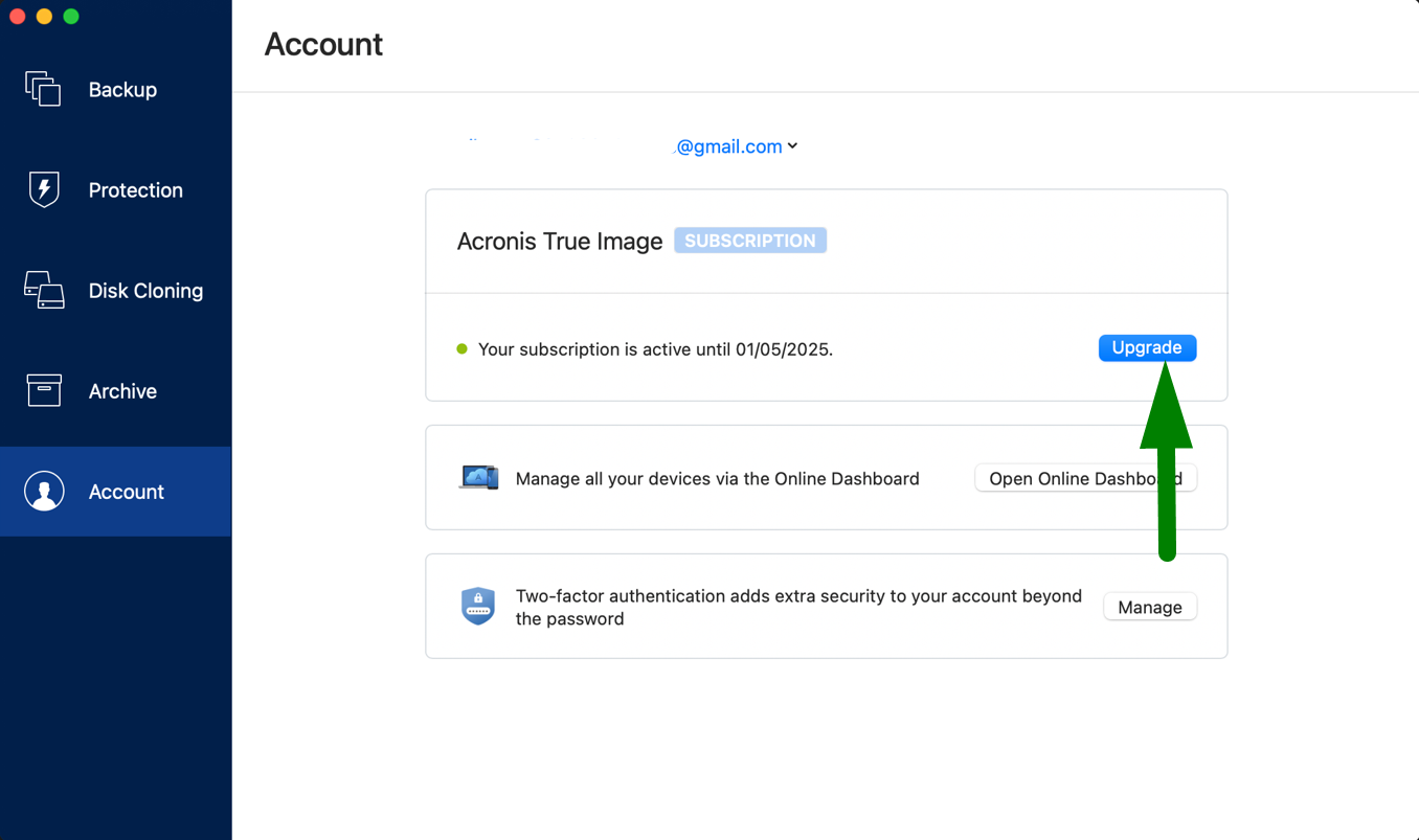 69091: Acronis True Image: How to upgrade to Advanced or Premium edition