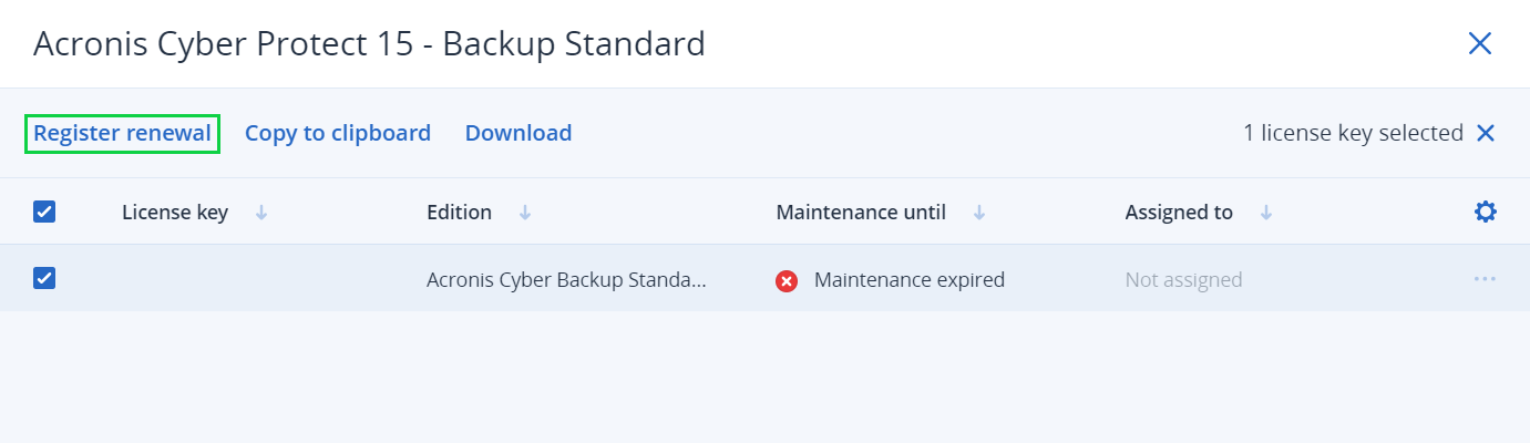 4834: How to register your Acronis product or maintenance renewal