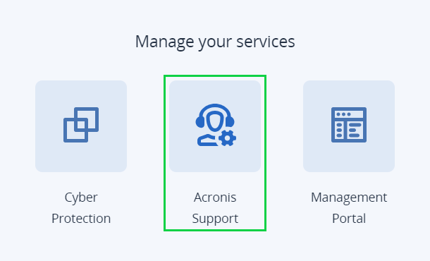 8153: Getting Support through Acronis Website