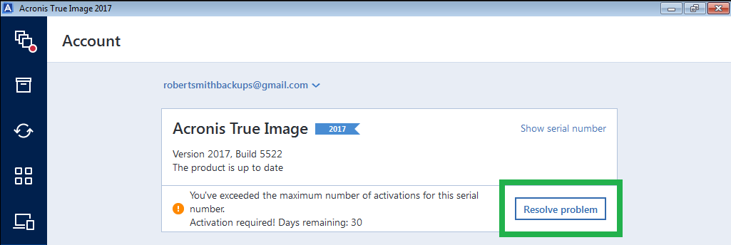 Acronis Support Portal