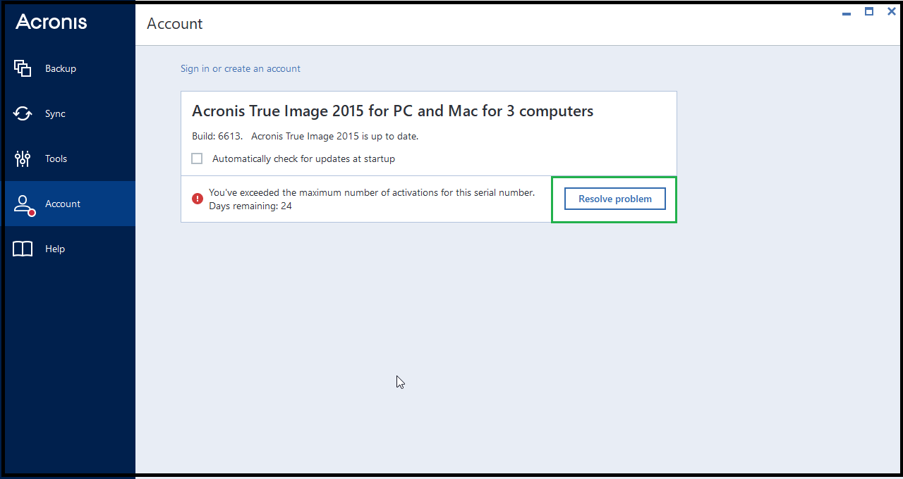 Acronis Support Portal
