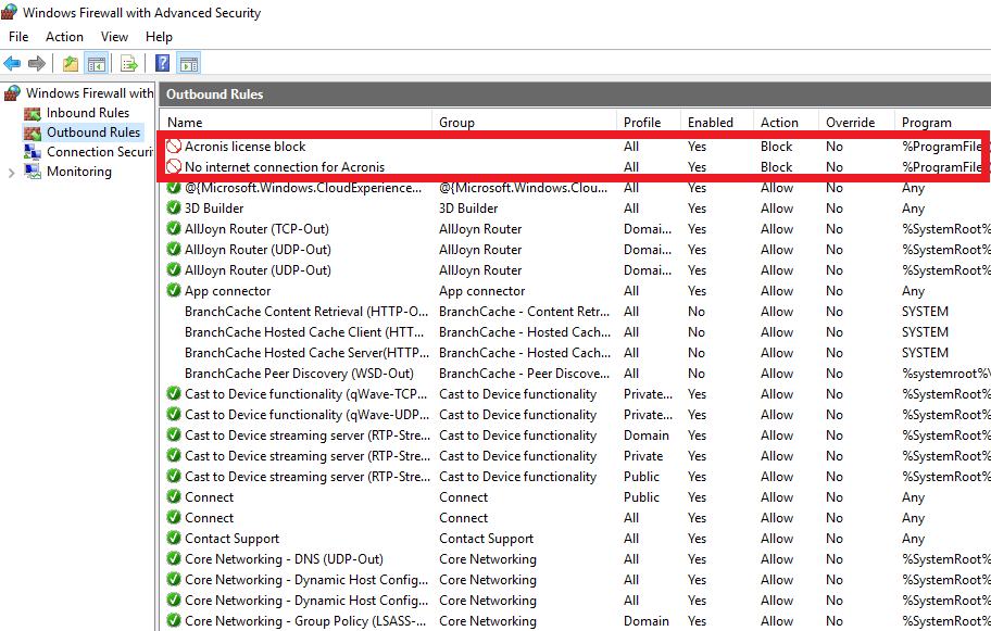 60964: Acronis True Image: License activation fails due to blocked ...