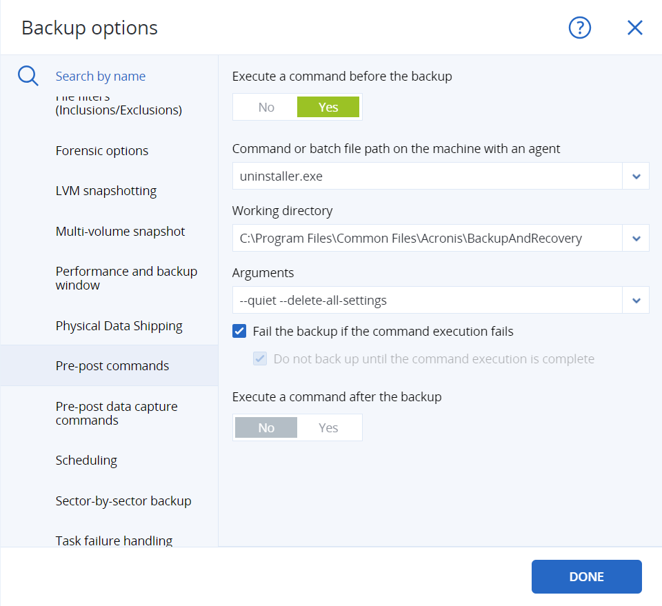 Acronis Cyber Protect Cloud: How to perform a remote Agent uninstallation