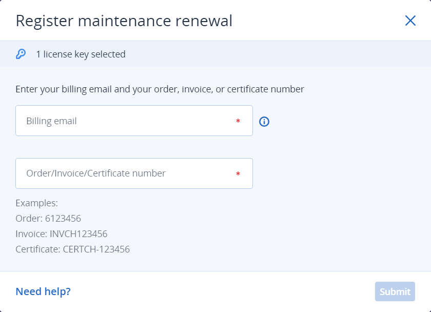 4834: How to register your Acronis product or maintenance renewal