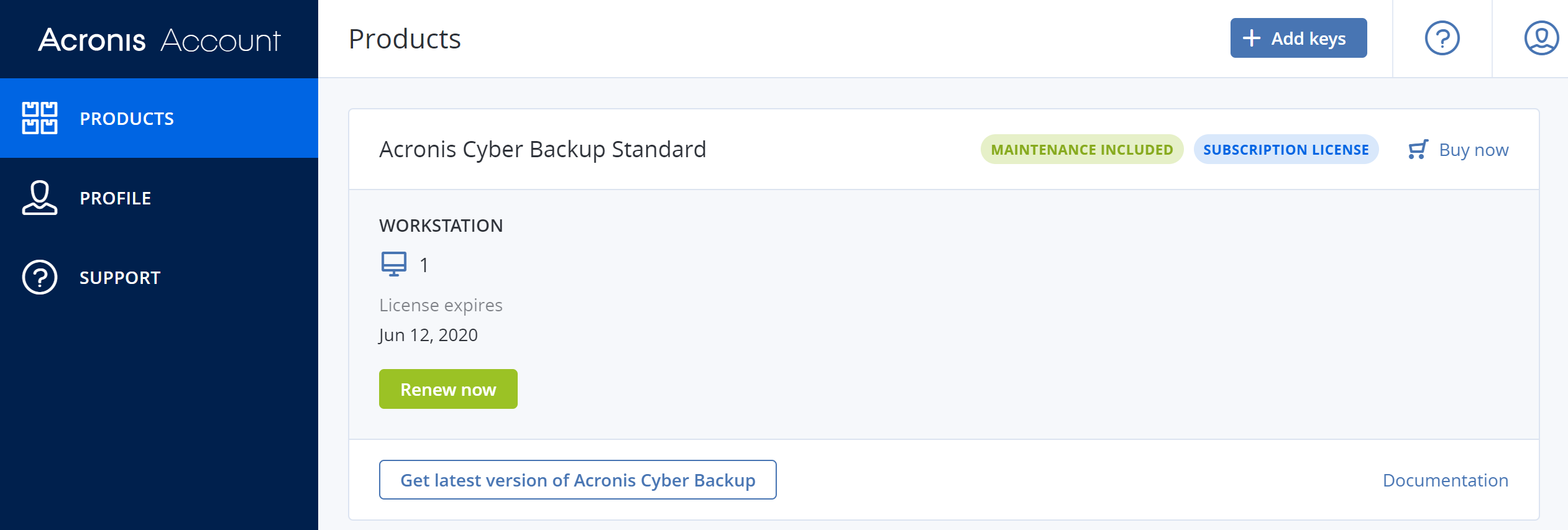 4834: How to register your Acronis product or maintenance renewal