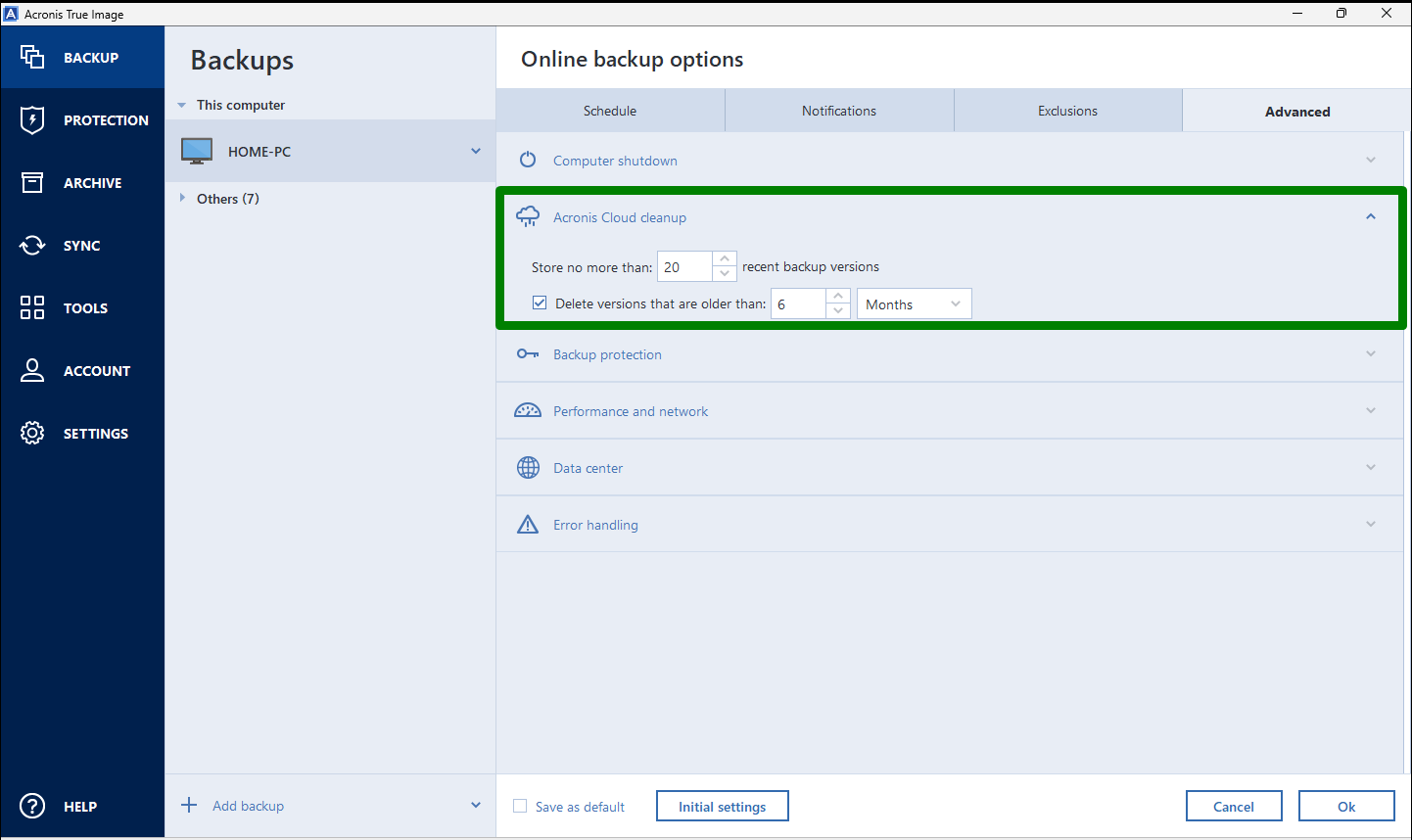 Acronis True Image: How to back up entire computer