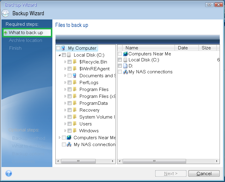 Acronis True Image: How to back up with Acronis bootable media