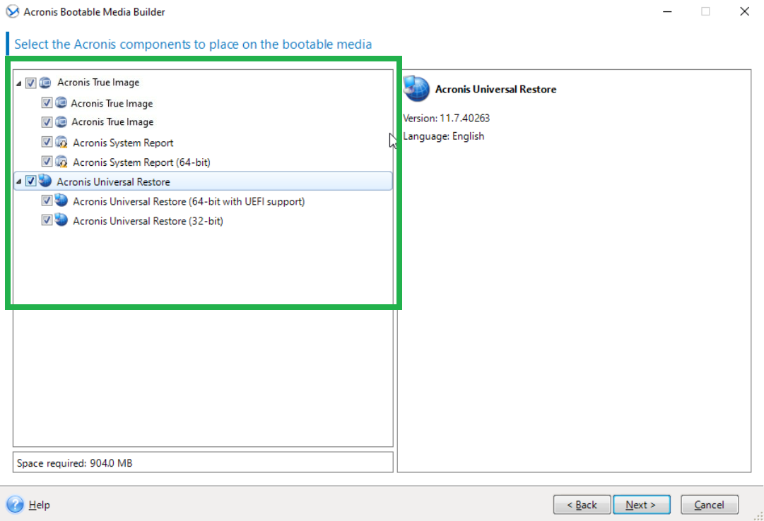 69330: Acronis True Image: Restoring to dissimilar hardware with ...