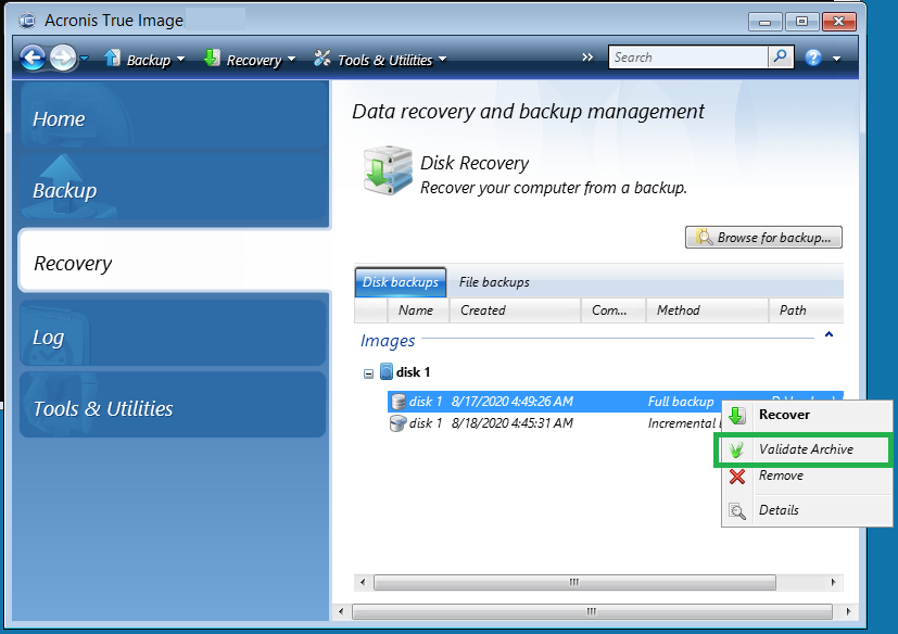 69330: Acronis True Image: Restoring to dissimilar hardware with ...