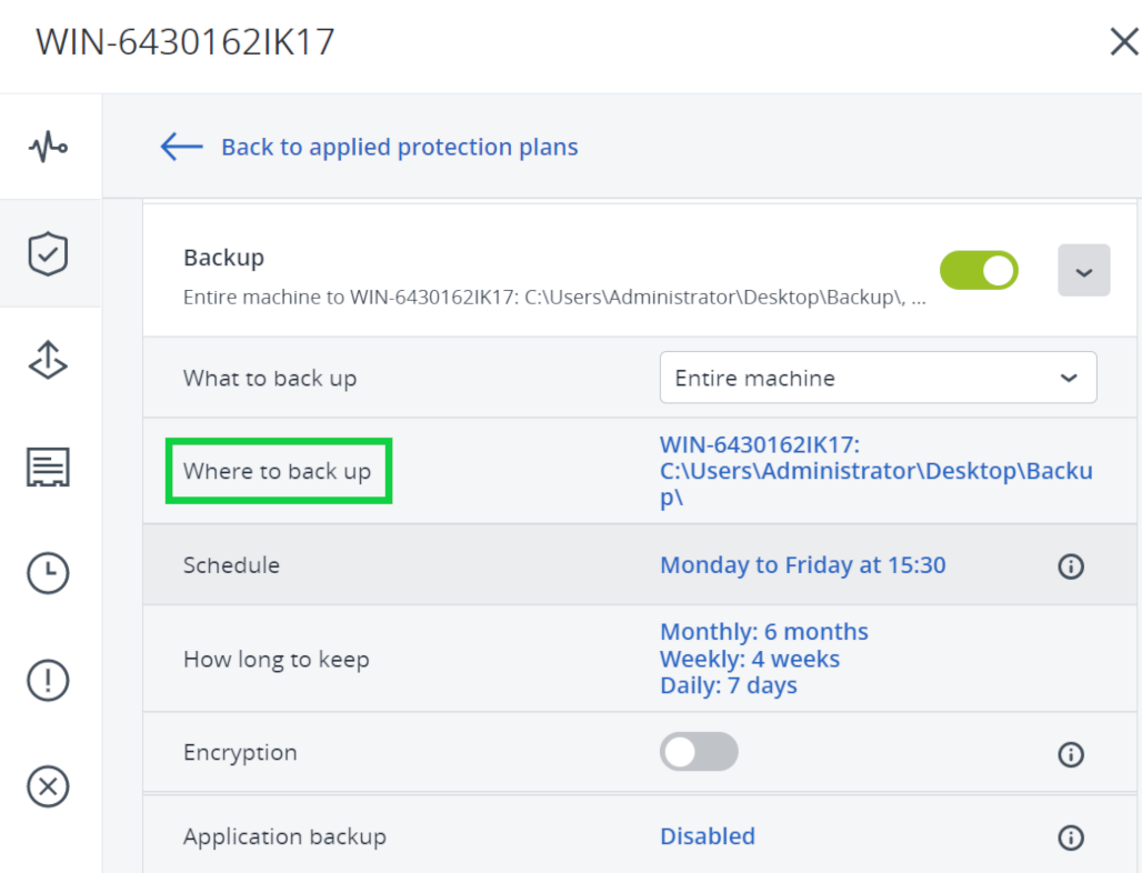 Acronis Cyber Protect Cloud How To Configure Local Backup