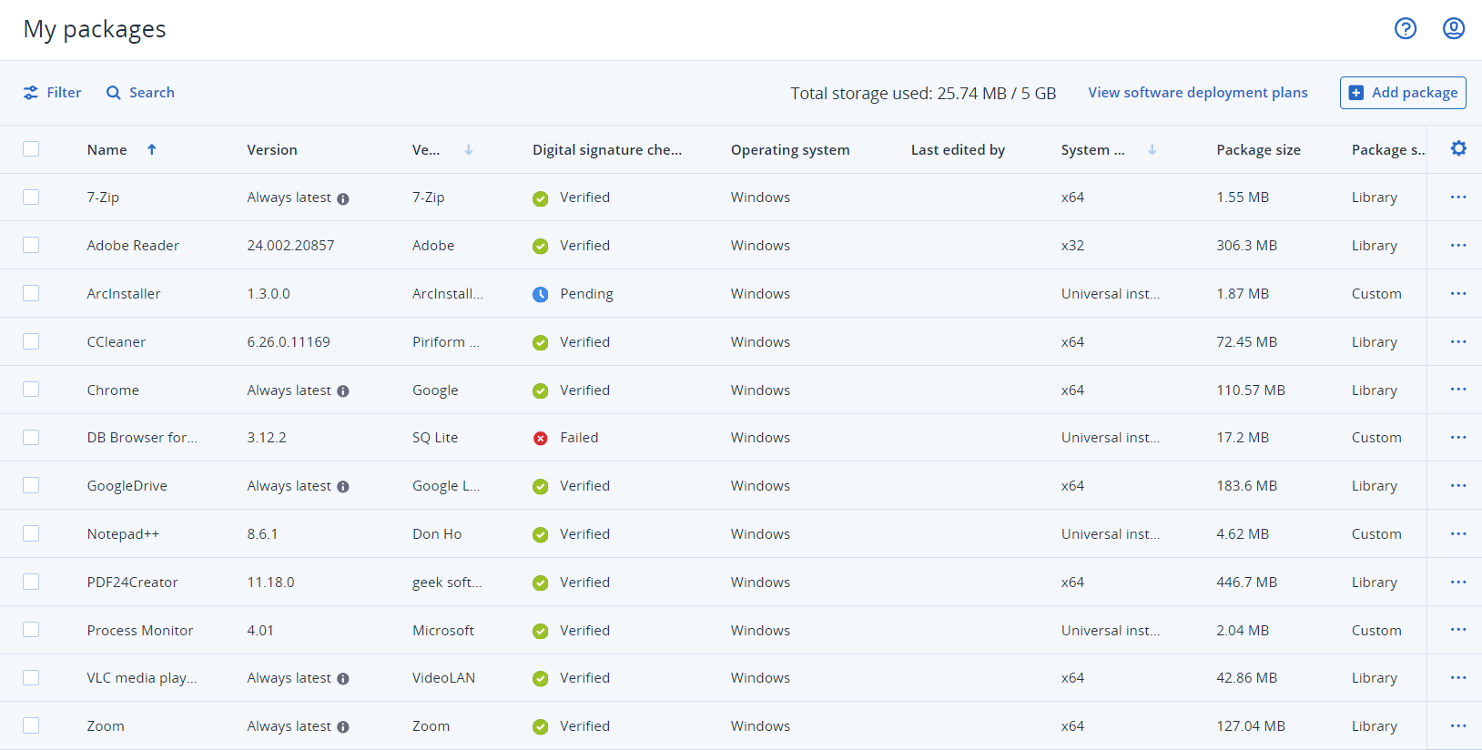 Acronis Cyber Protect Cloud: Software Deployment by using DeployPilot
