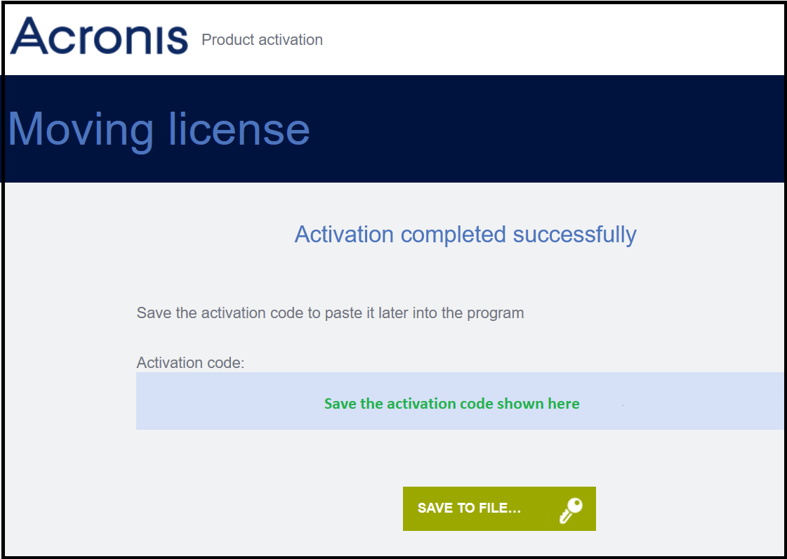 59689: Acronis True Image: How to transfer license to a new computer