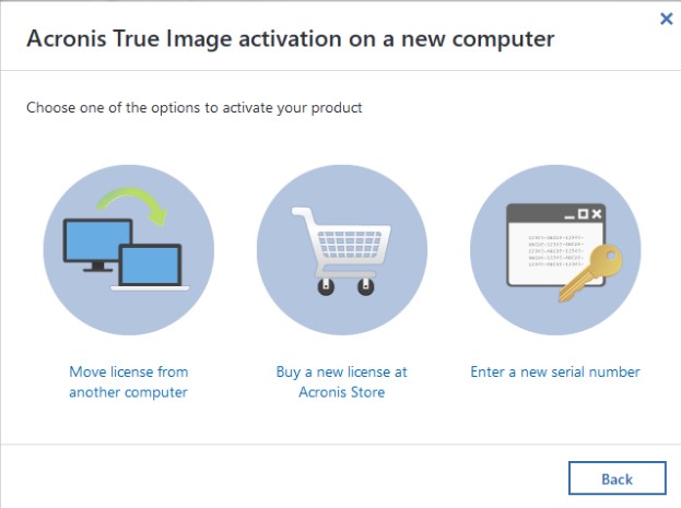 Acronis True Image subscription: "Too many activations"