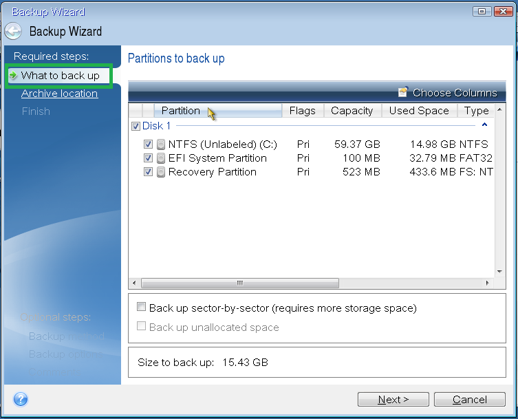 Acronis True Image: How to back up with Acronis bootable media