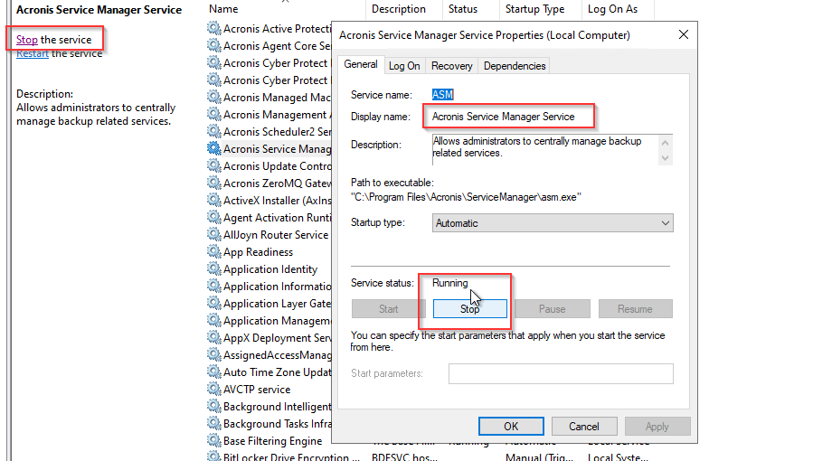 Acronis Cyber Protect 16: Applications don't function properly after ...