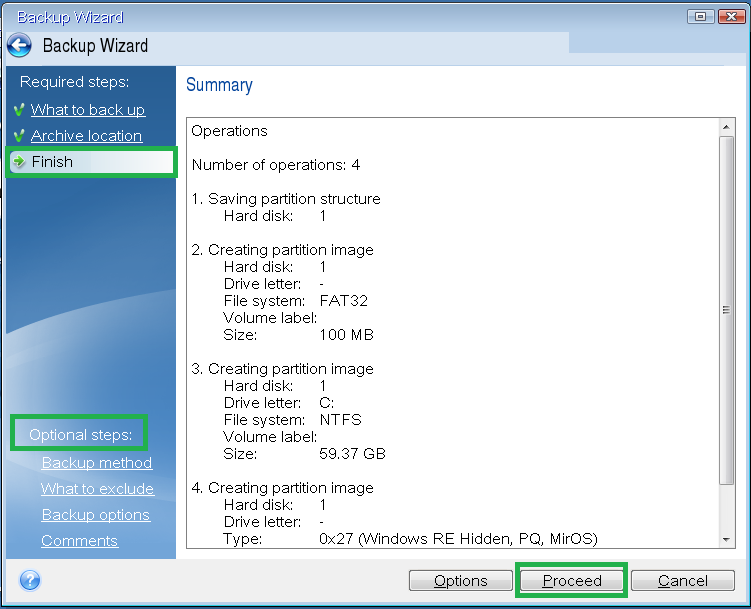 Acronis True Image: How to back up with Acronis bootable media